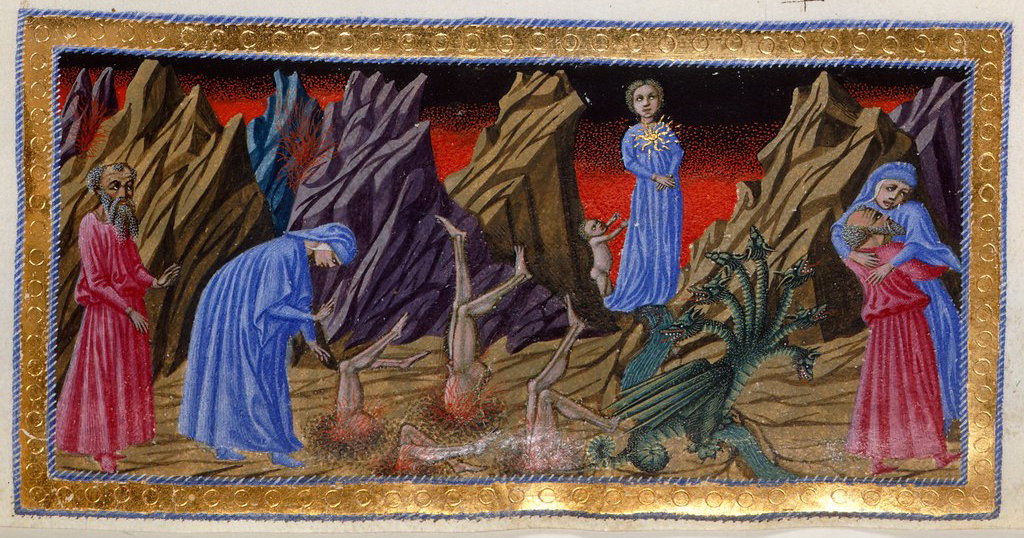 ‘Dante and Virgil entering the area devoted to simoniacs and magicians ...
