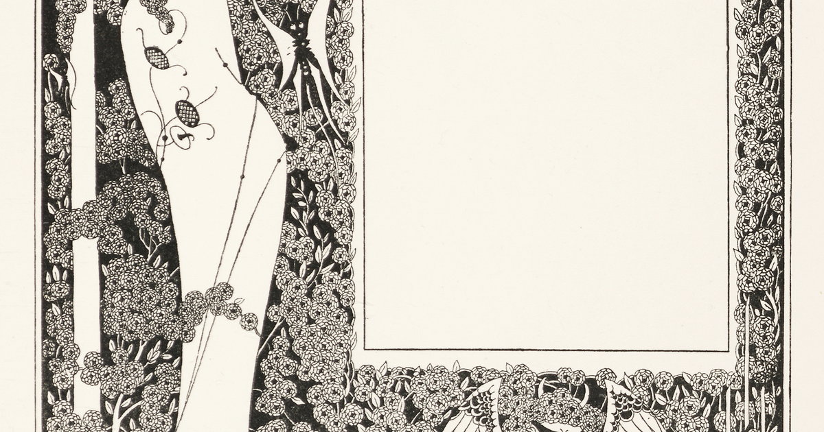 ‘Contents-page Design’ by Aubrey Beardsley from Salomé (1894) | Public ...