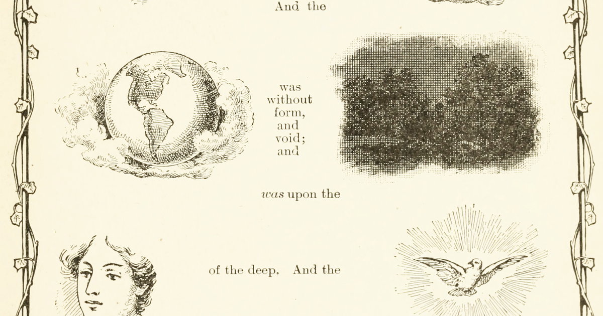 ‘Genesis 1 1:2’ by Martha Van Marter from Bible Symbols (1908) | Public ...