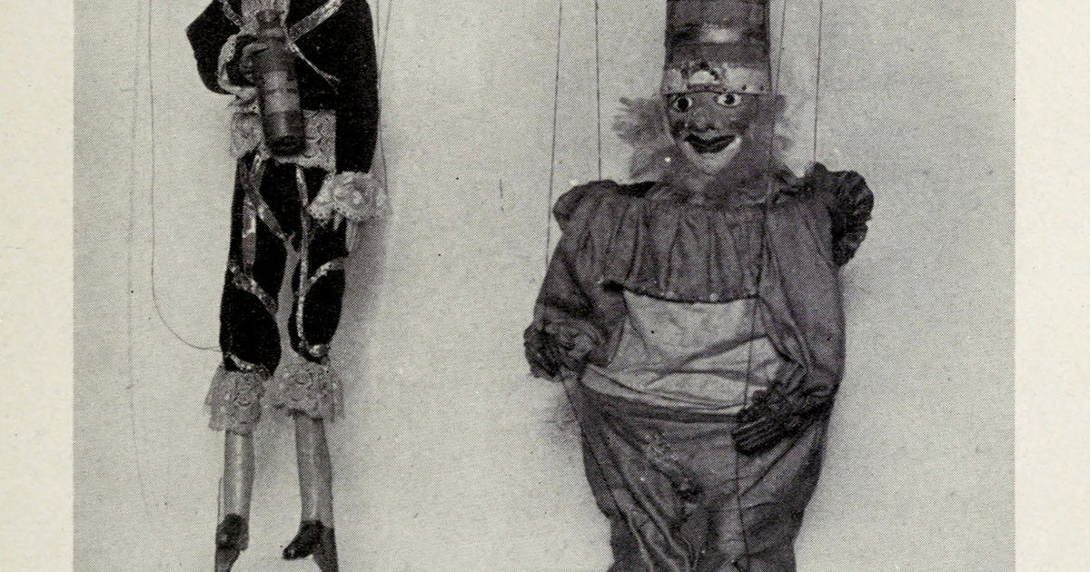 ‘Old English Puppets / Used by Mr. Clunn Lewiss in his wandering show ...