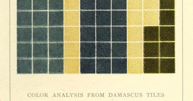 ‘Color Analysis From Damascus Tiles’ by Emily Noyes Vanderpoel from ...