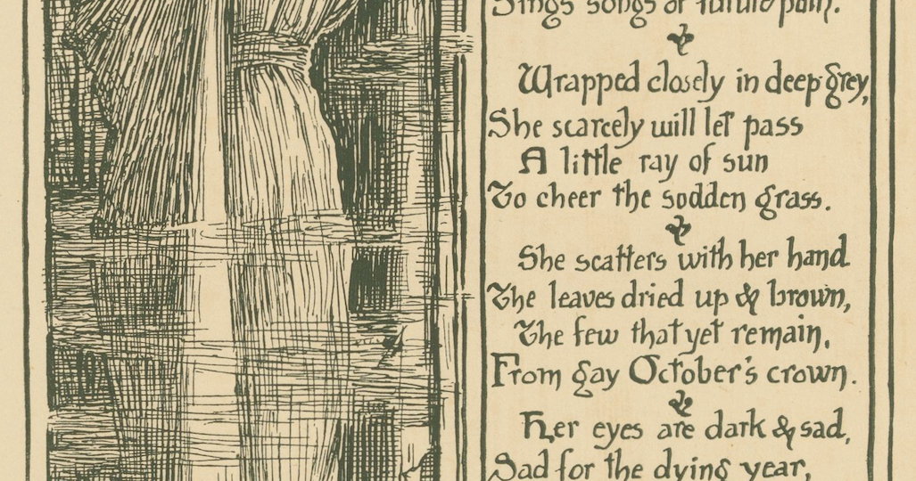 ‘November’ by Walter Crane from The Procession of the Months (ca. 1889 ...