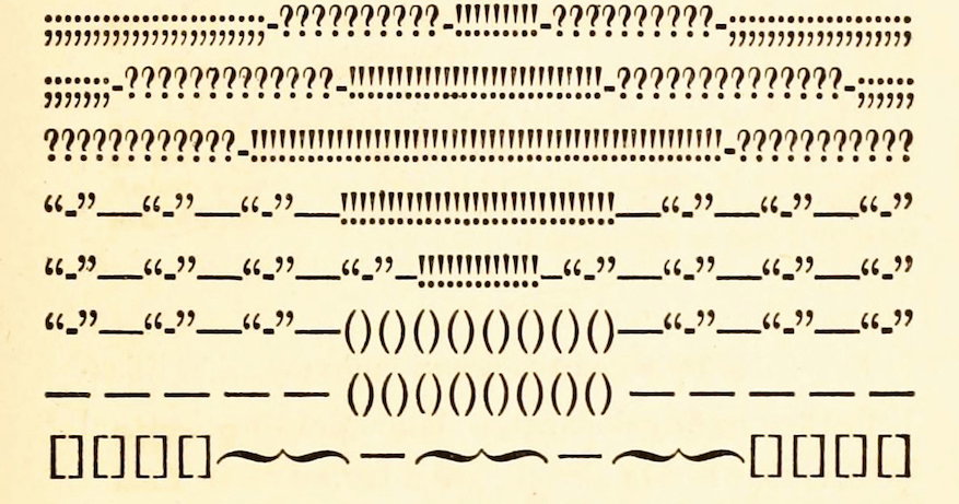 ‘Page of supplemental punctuation’ by Timothy Dexter from Life of Lord ...