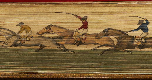Fore-edge for a copy of *Songs of the Chace* (1811) | Public Domain ...