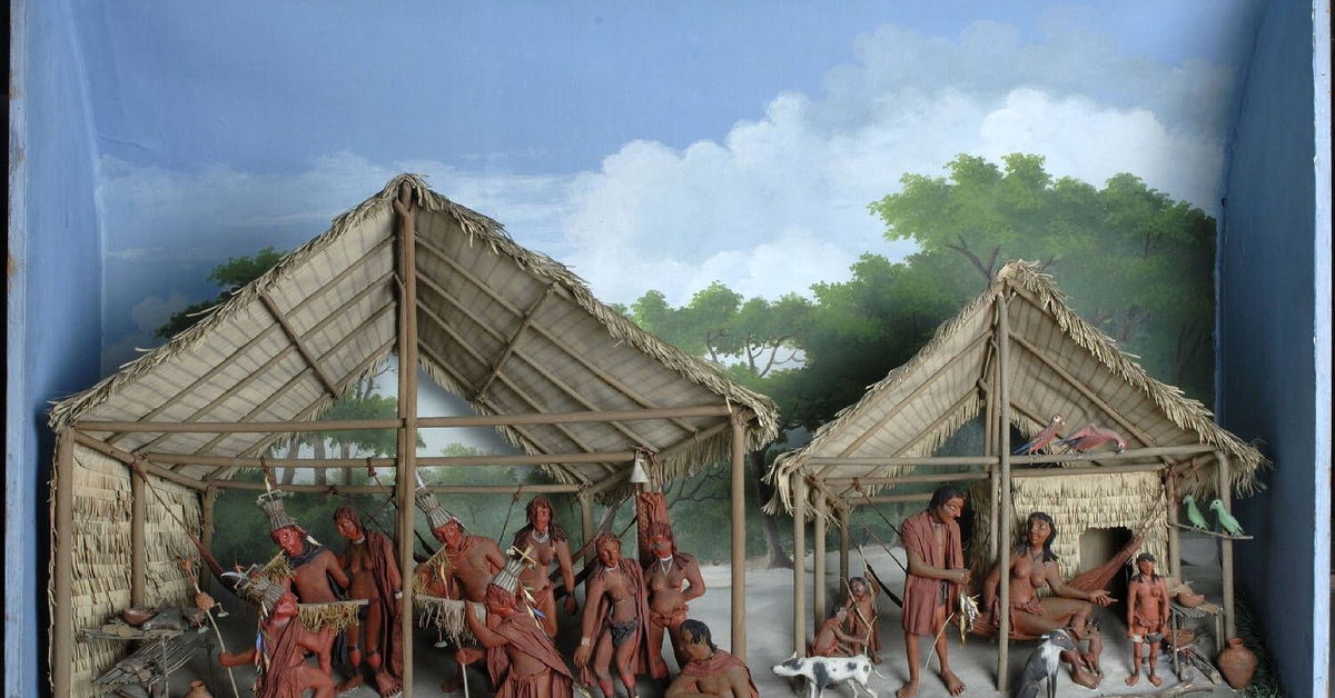 ‘Diorama of an indigenous scene’ by Gerrit Schouten (ca. 1825) | Public ...