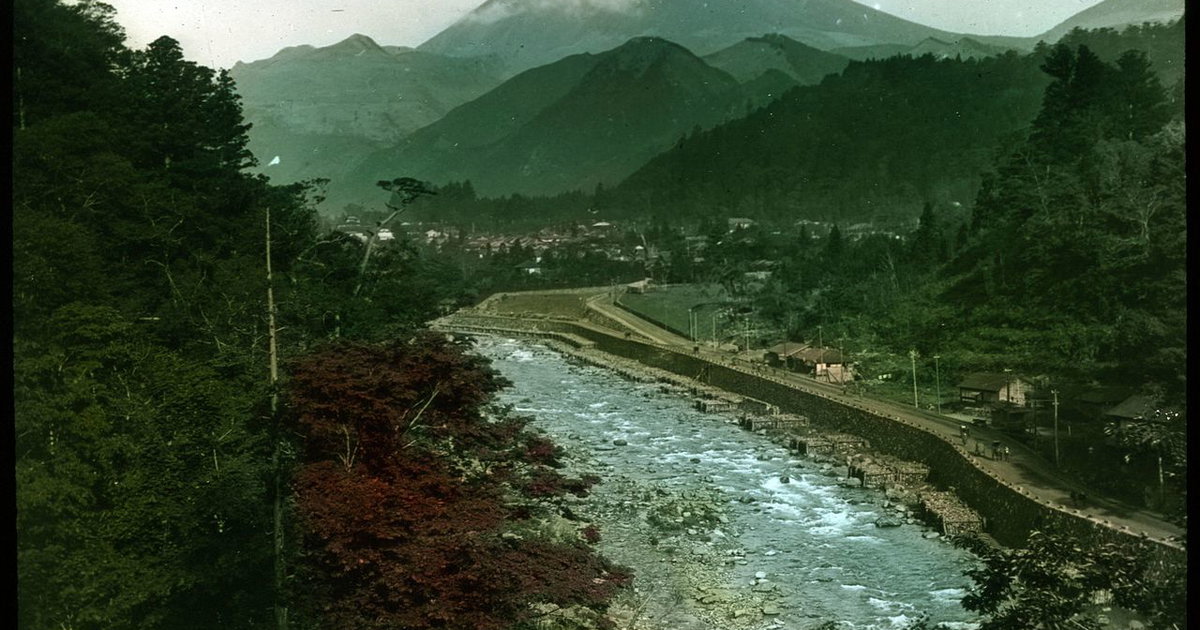 ‘Mount Nantai and Daiya River’ by Herbert Geddes (1908–1918) | Public ...