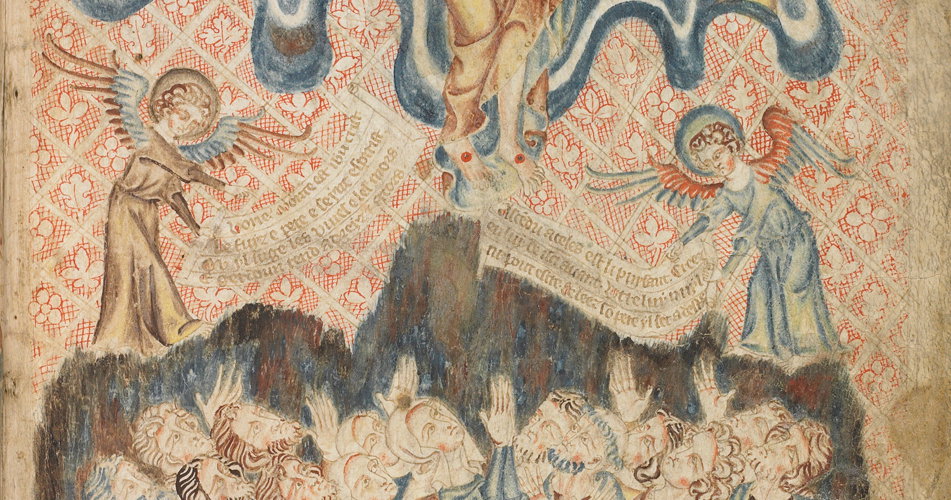 ‘The Ascension’ from The Holkham Bible Picture Book (ca. 1330) | Public ...