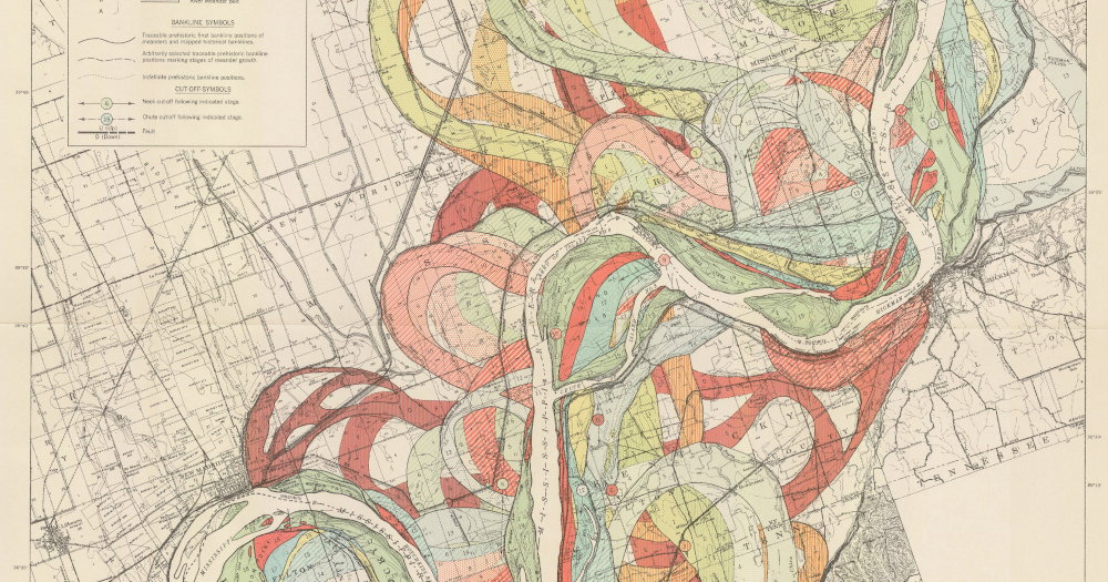 Untitled Image by Harold Fisk from Geological Investigation of the ...