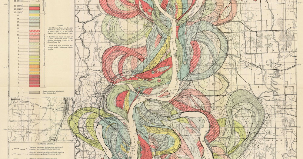 Untitled Image by Harold Fisk from Geological Investigation of the ...