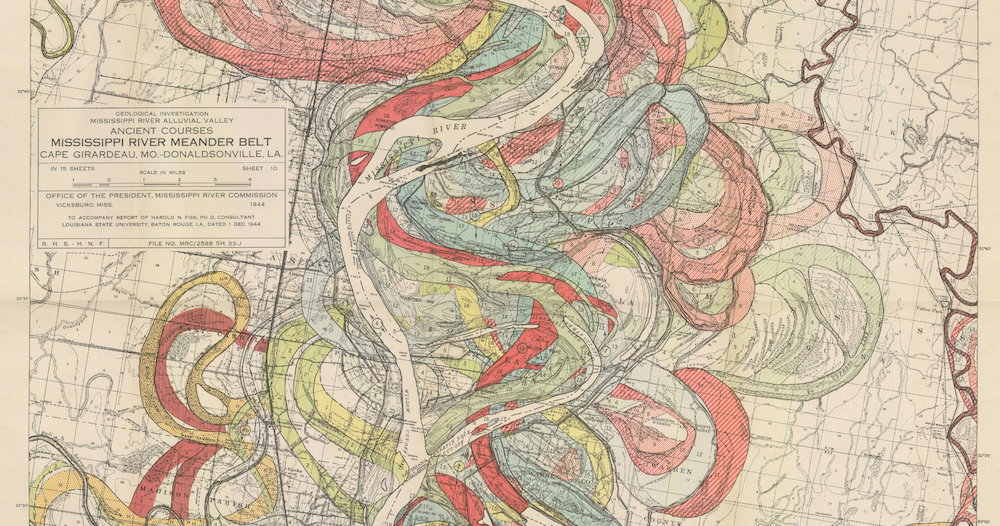 Untitled Image by Harold Fisk from Geological Investigation of the ...