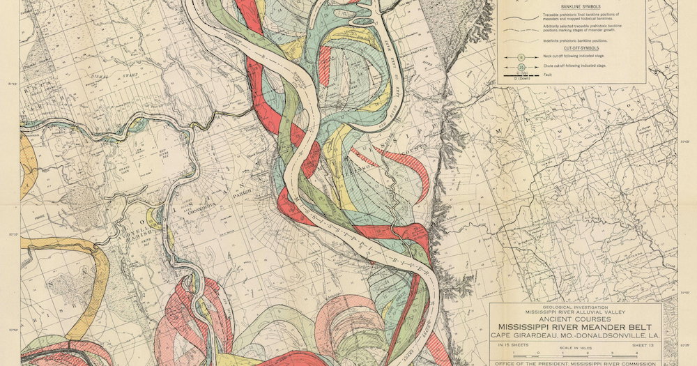 Untitled Image by Harold Fisk from Geological Investigation of the ...