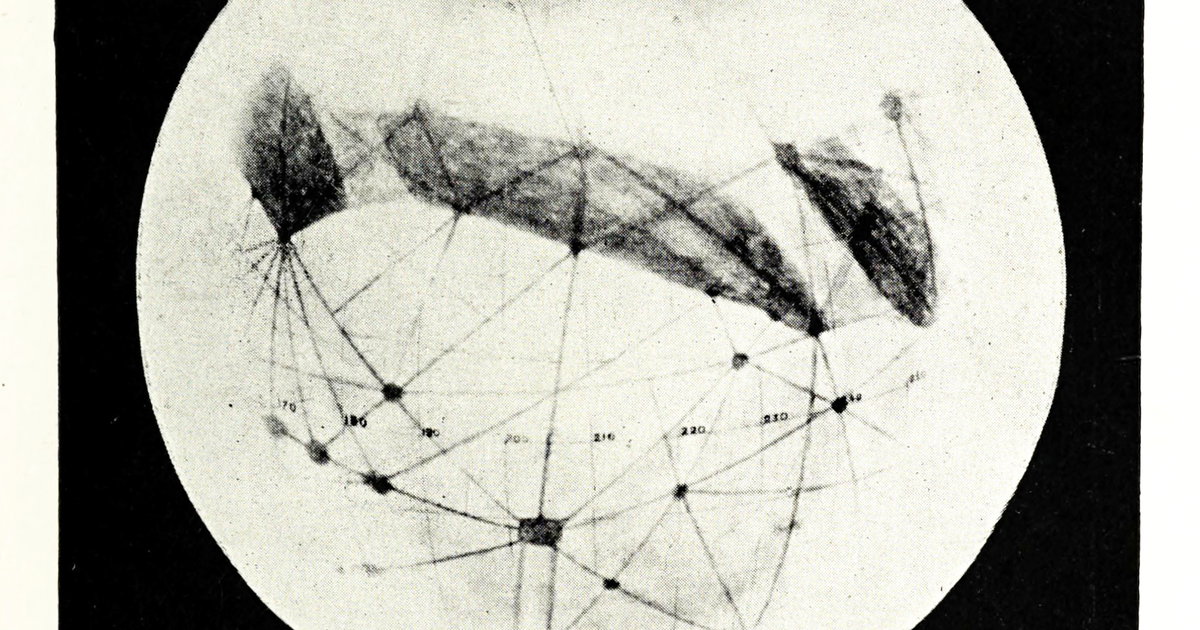 ‘Mars: Longitude 210° on the Meridian’ by Percival Lowell from Mars ...