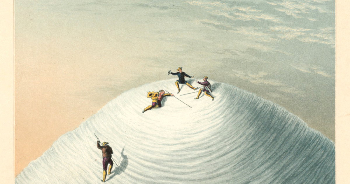 ‘The Summit’ by John MacGregor from The Ascent of Mont-Blanc (ca. 1855 ...