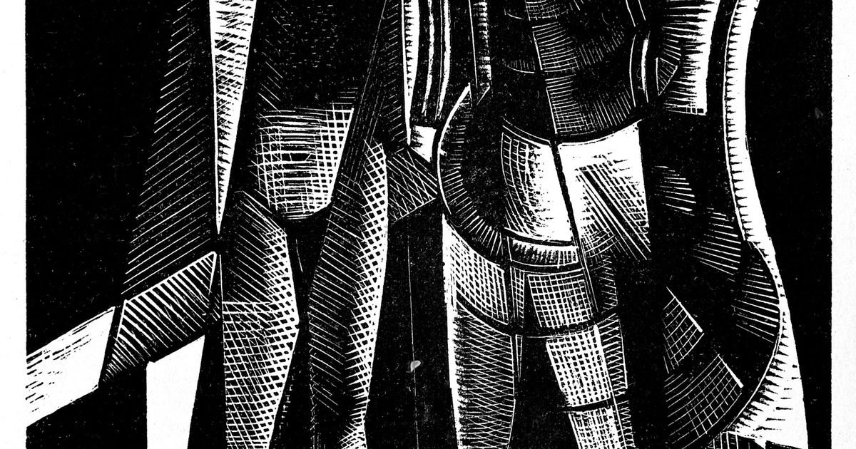 ‘Man and Woman’ by Paul Nash from Genesis (1924) | Public Domain Image Archive