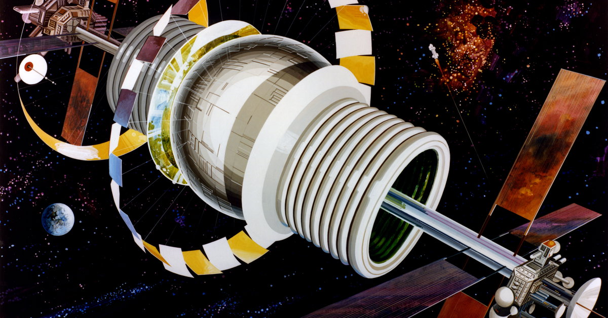 ‘A colony's exterior’ by Rick Guidice (1970s) | Public Domain Image Archive