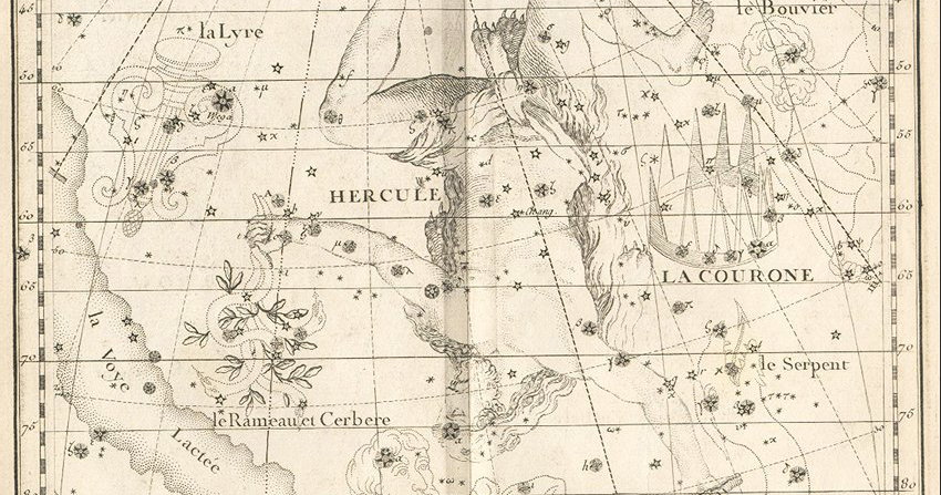 ‘Hercules, The Crown’ by John Flamsteed from Atlas céleste de Flamstéed ...