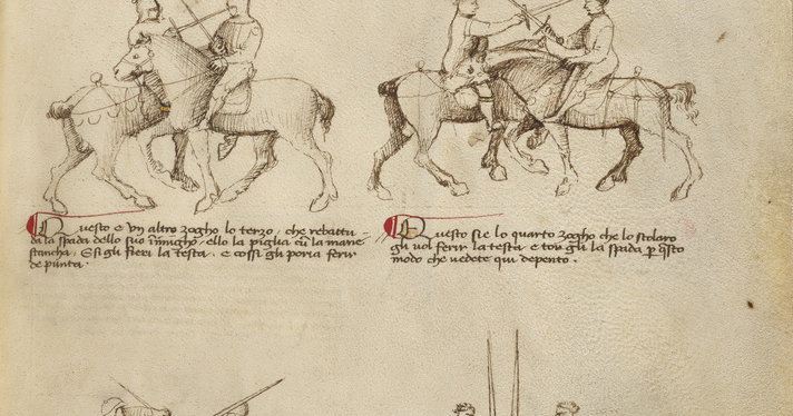 Untitled Image from Il Fior di Battaglia (ca. 1410) | Public Domain ...