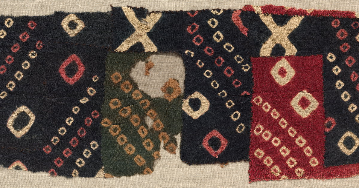 Wari textile (fragment) ( ca. 700–1100) | Public Domain Image Archive