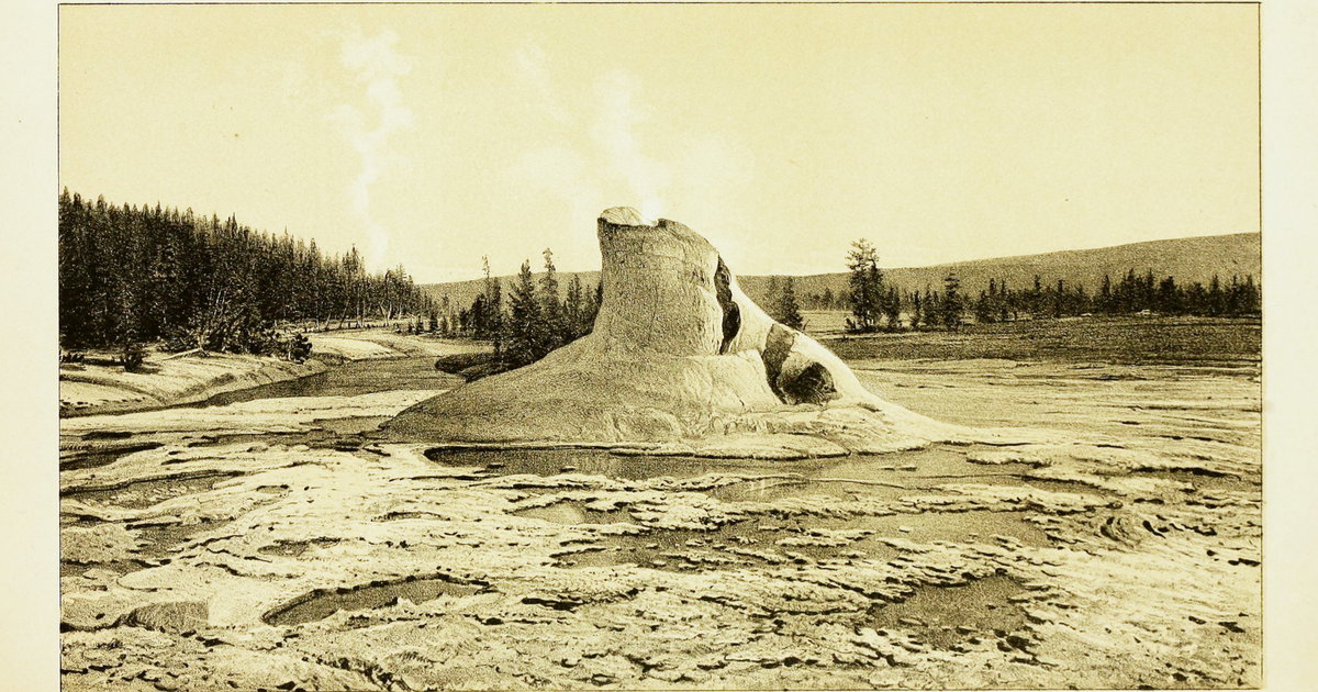 ‘Giant Geyser. Upper Fire Hole Basin.’ by Thomas Sinclair and Son from ...