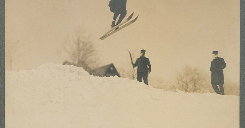 This ski jump is one of the many winter sports photographs in the ...