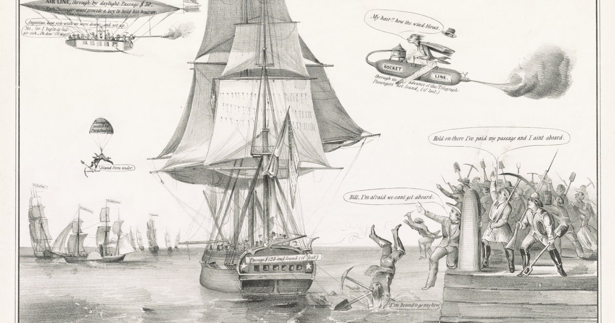 ‘The Way They Go to California’ by N. Currier (1849) | Public Domain ...