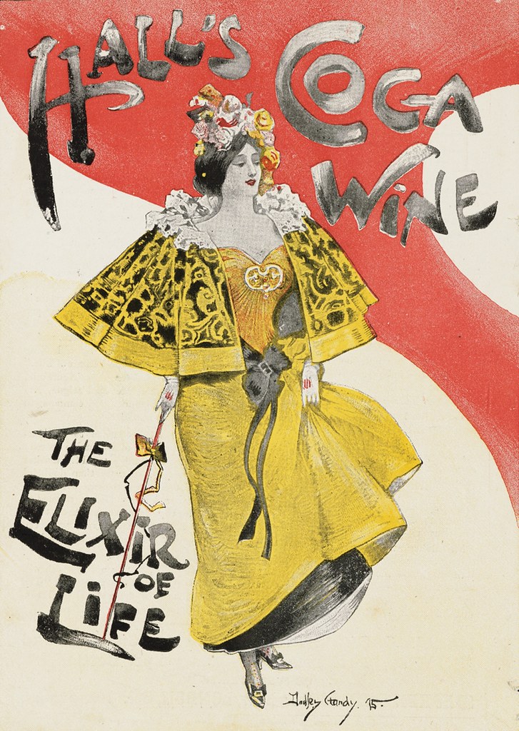 Advert for Hall’s Coca Wine: The Elixir of Life (ca. 1916) | Public ...