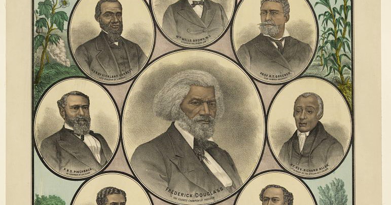 ‘Distinguished Colored Men’ by A. Muller & Co. (1883) | Public Domain ...