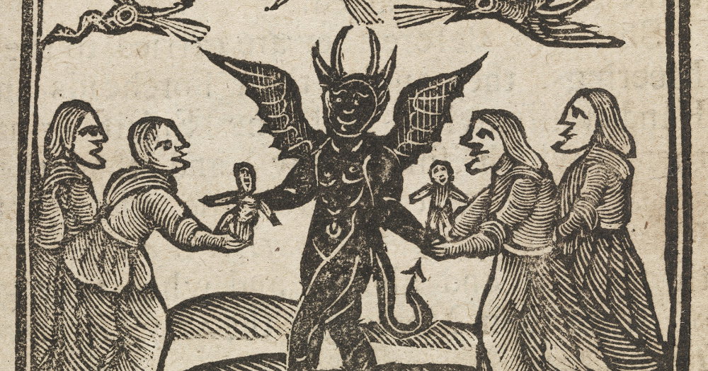 ‘Witches Presenting Wax Dolls to the Devil’ from The History of Witches ...