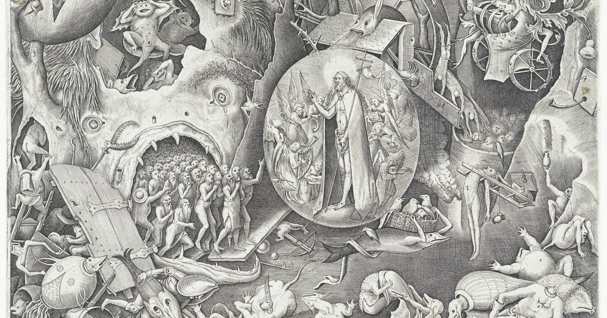 ‘Christ in Limbo’ by Pieter van der Heyden after Pieter Bruegel (I) (ca ...