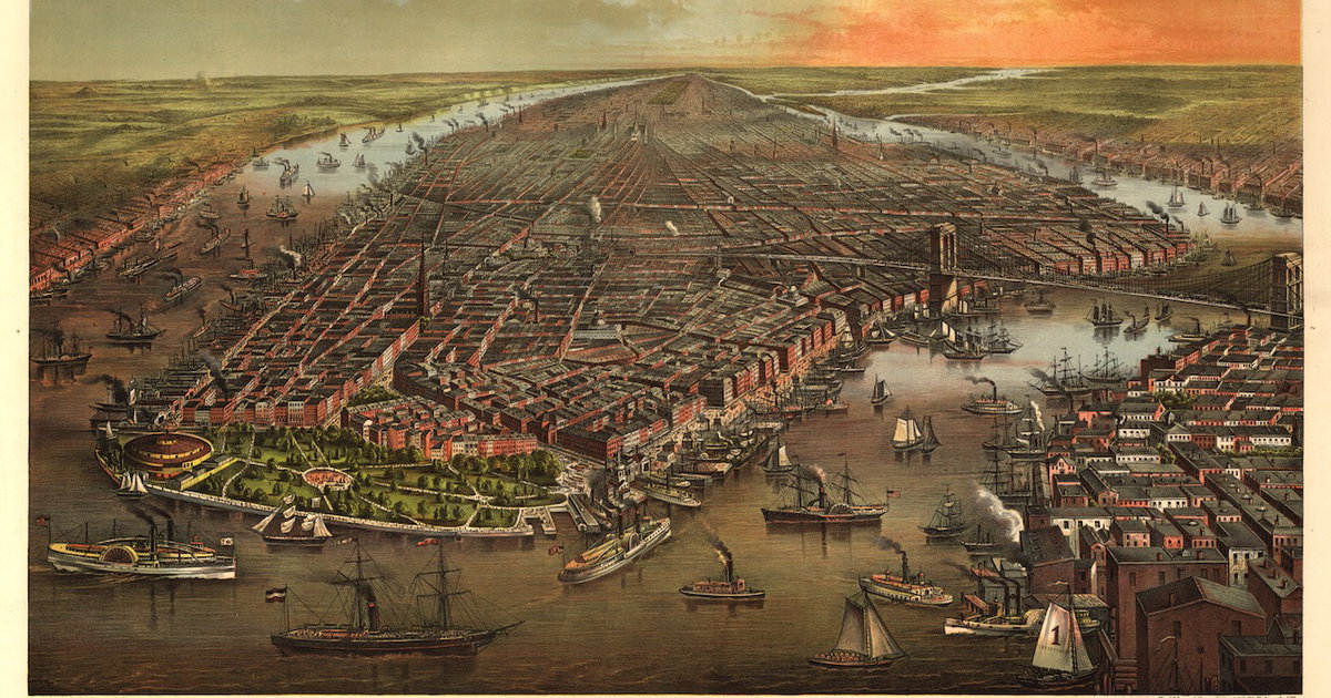 ‘New York’ by Ferdinand Mayer and Sons (ca. 1873) | Public Domain Image ...